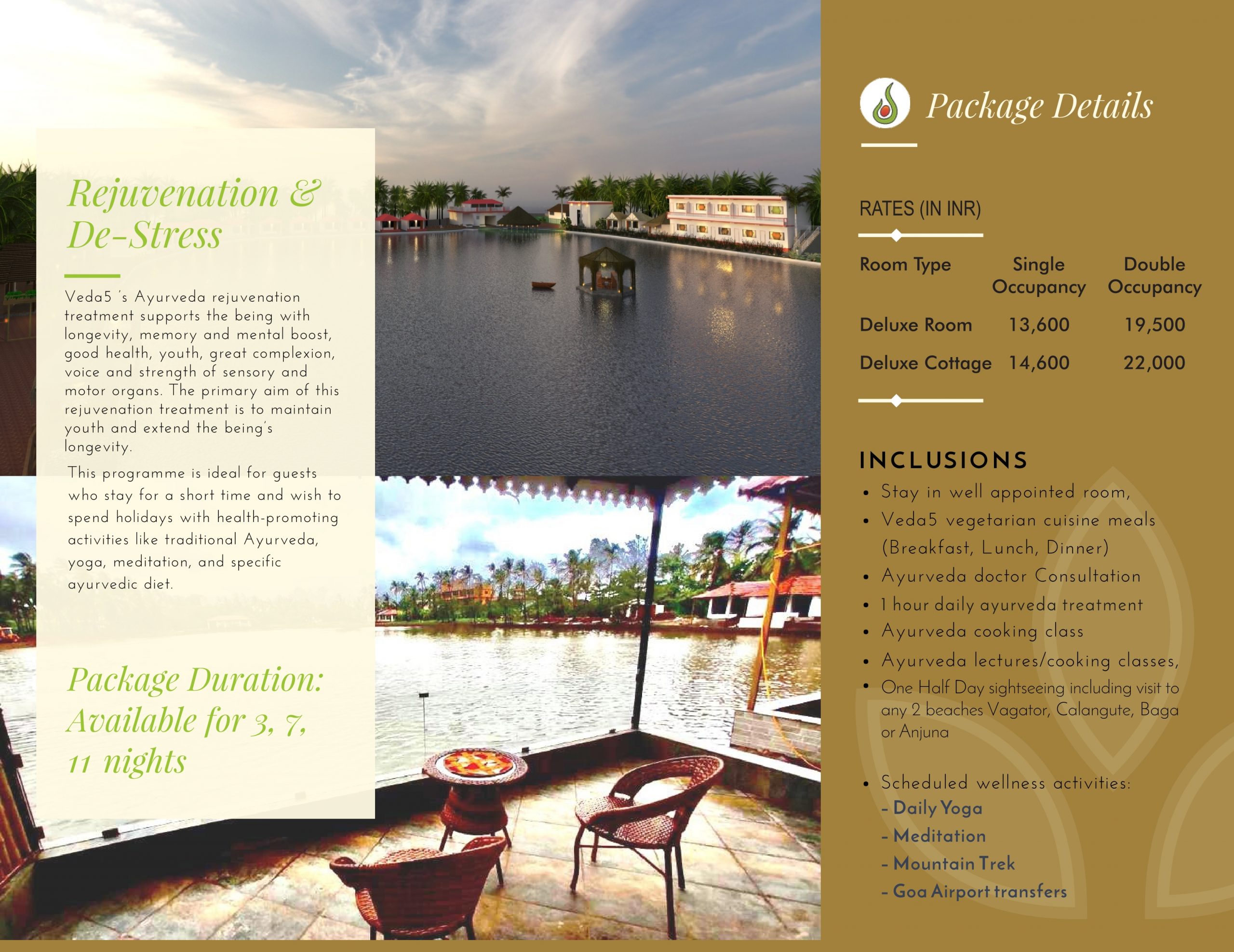 Book Packages at Veda5 Wellness Retreat & Spa, Arambol, Goa, India