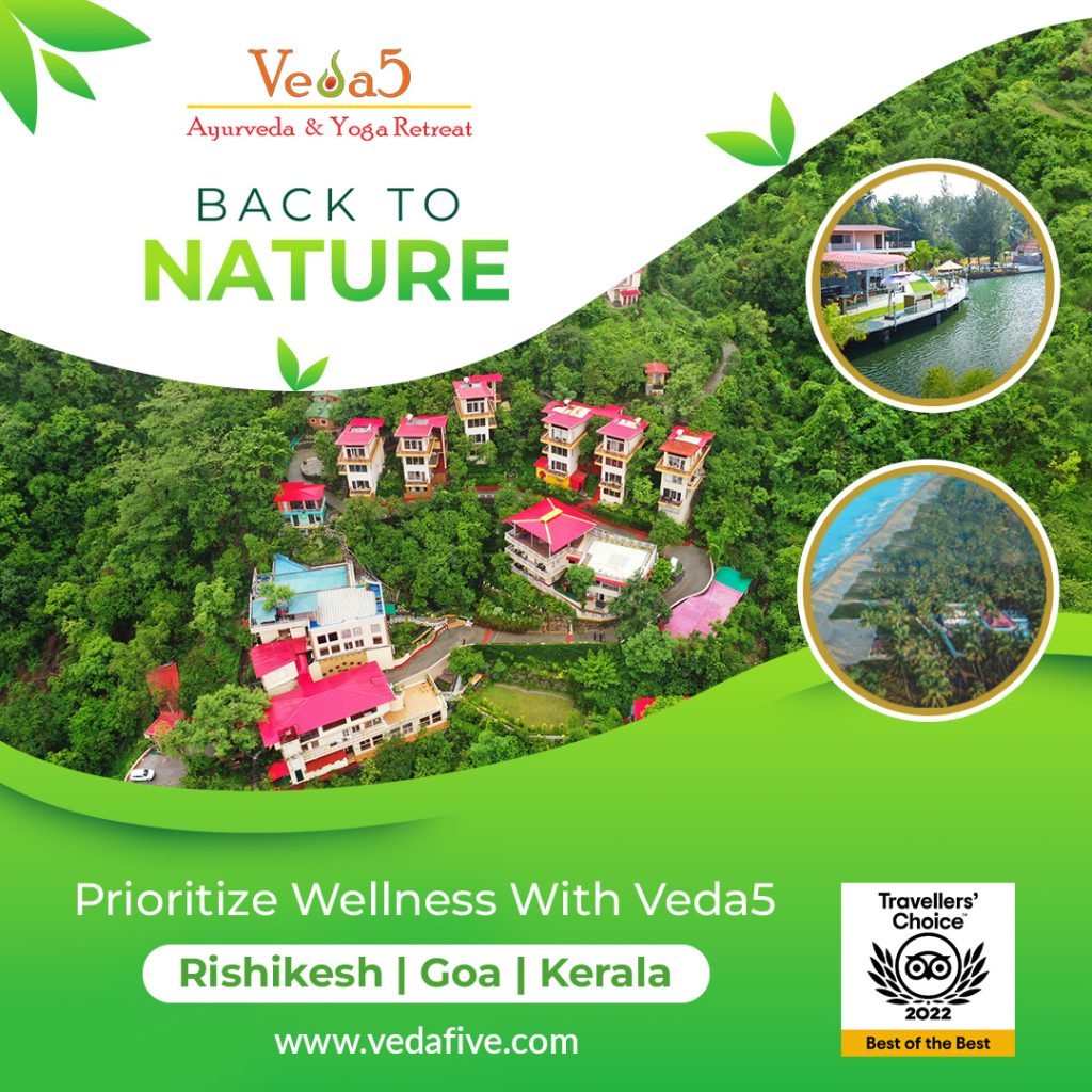 Ayurveda & Yoga for Holistic Health & Wellness at Veda5 Rishikesh Goa Kerala