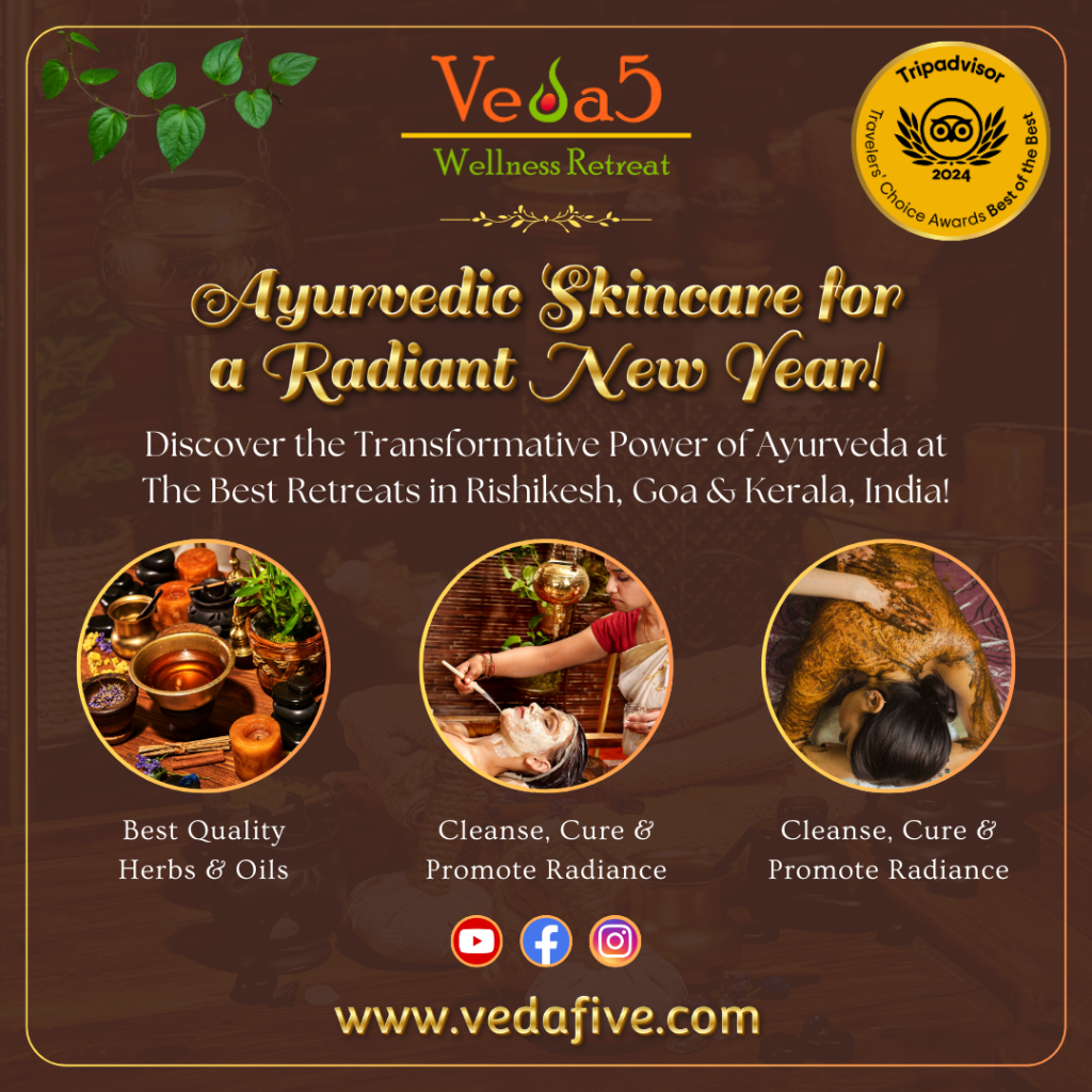 Ayurveda and Natural Beauty Practices by Veda5 Rishikesh, Goa & Kerala, India